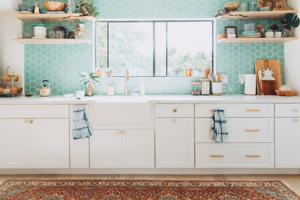 Our Tropical, Bohemian Kitchen Renovation Reveal - elanaloo.com