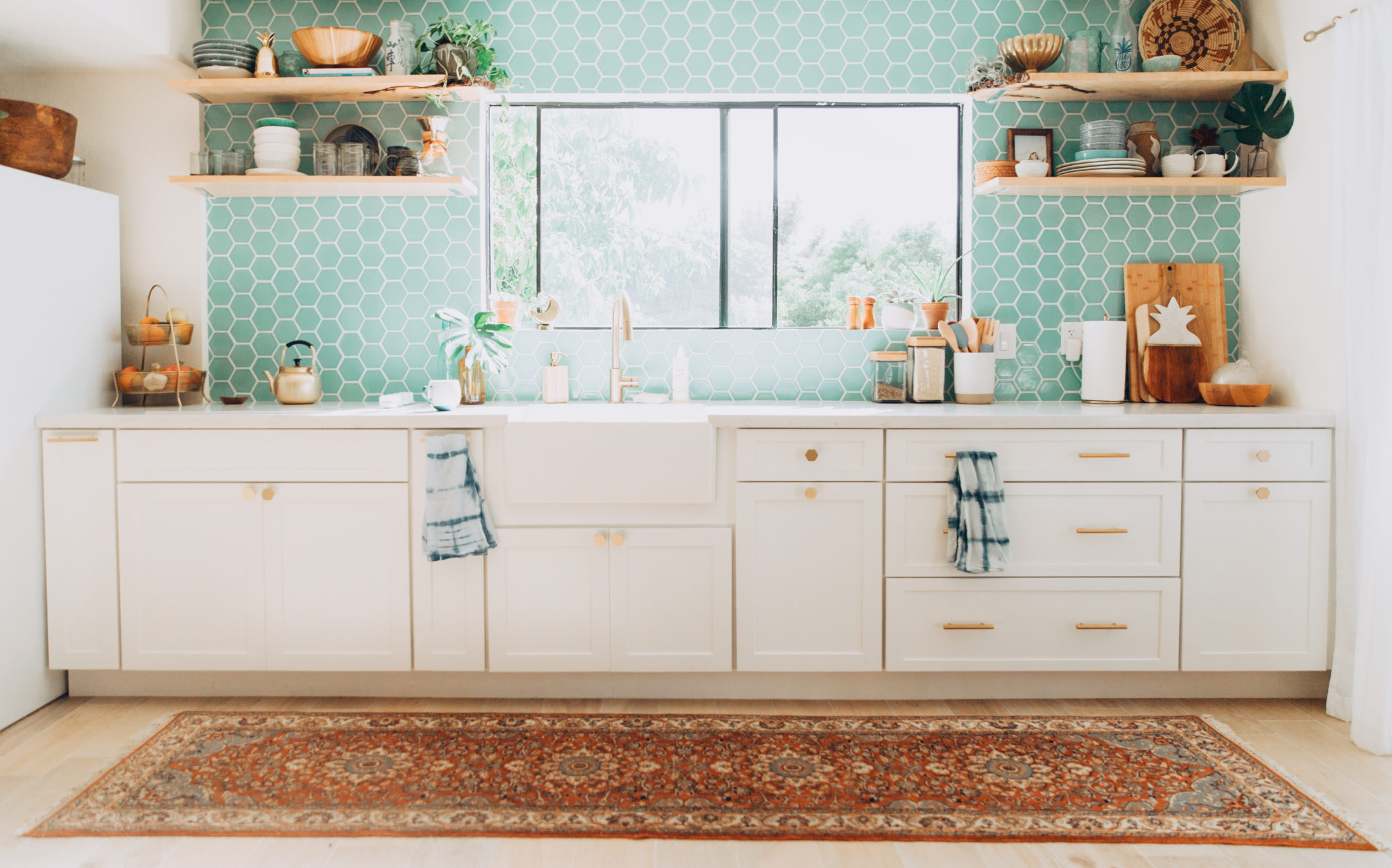 Our Tropical, Bohemian Kitchen Renovation Reveal - elanaloo.com